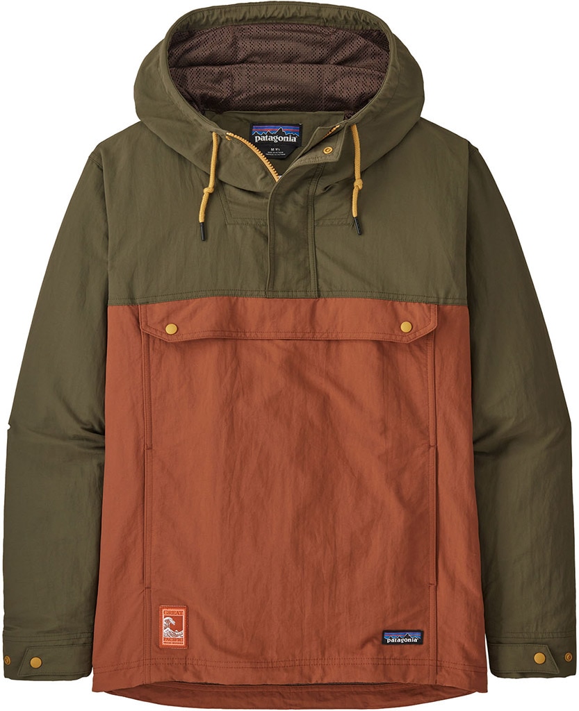 Patagonia Men's Isthmus Anorak - gpiw patch/sisu brown Softshelljacke ...