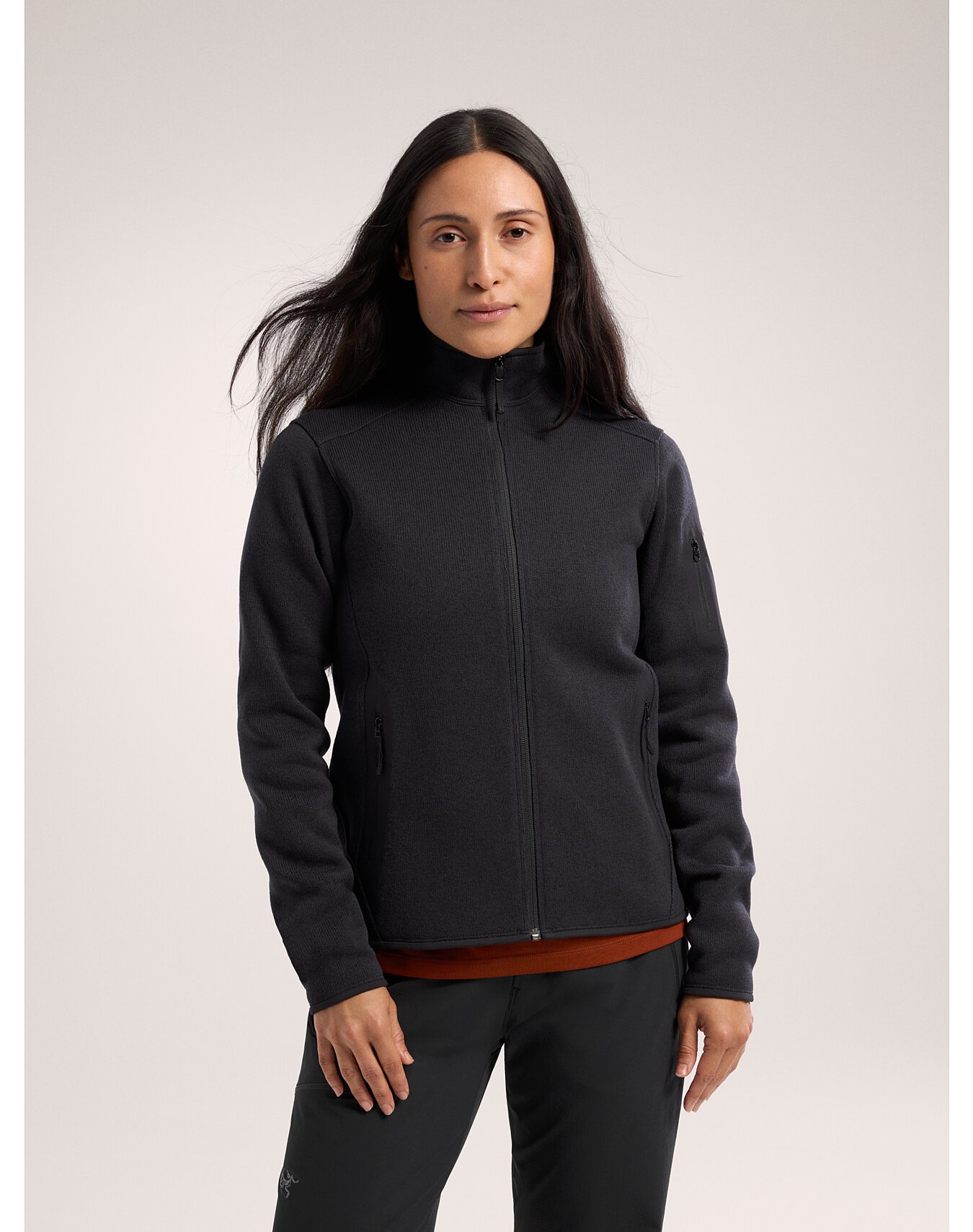 Arc'teryx Covert Cardigan W Stratus Heather Fleecejacken im Camp4 kaufen