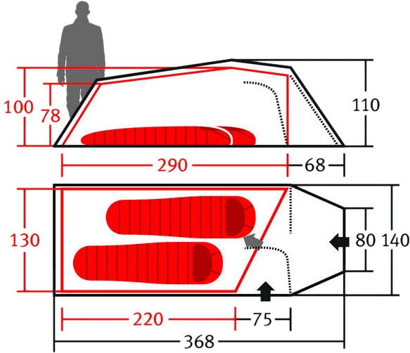Wechsel Tents Tempest 2 - grün 2 Personen Zelte im Camp4 kaufen