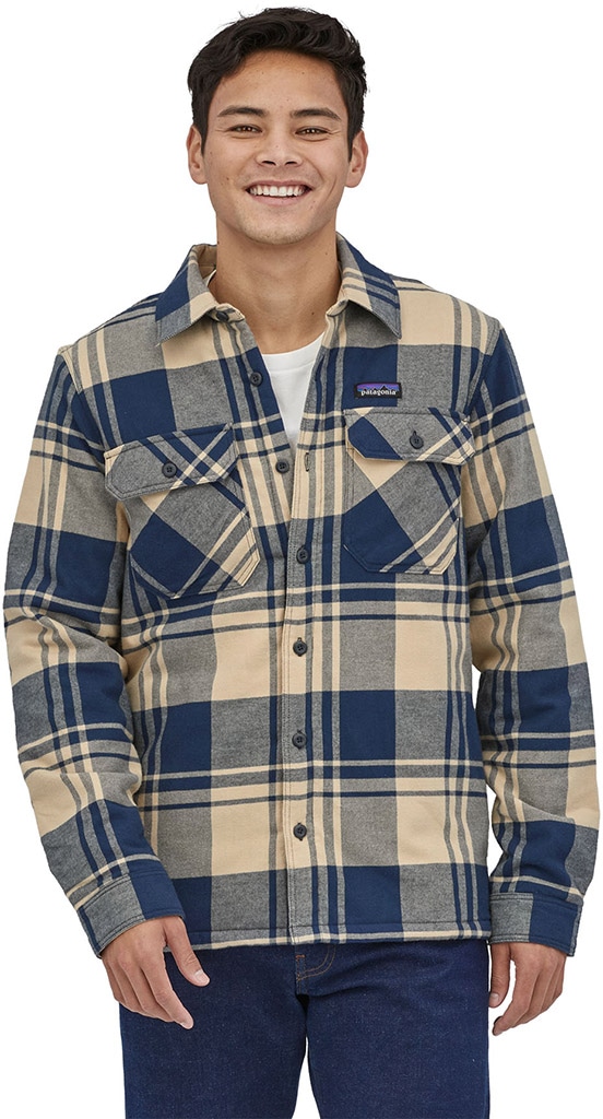 Men S Insulated Organic Cotton Midweight Fjord Flannel Shirt