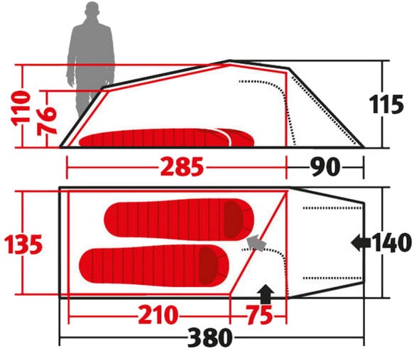 Wechsel Tents Outpost 2 - oak 2 Personen Zelte im Camp4 kaufen