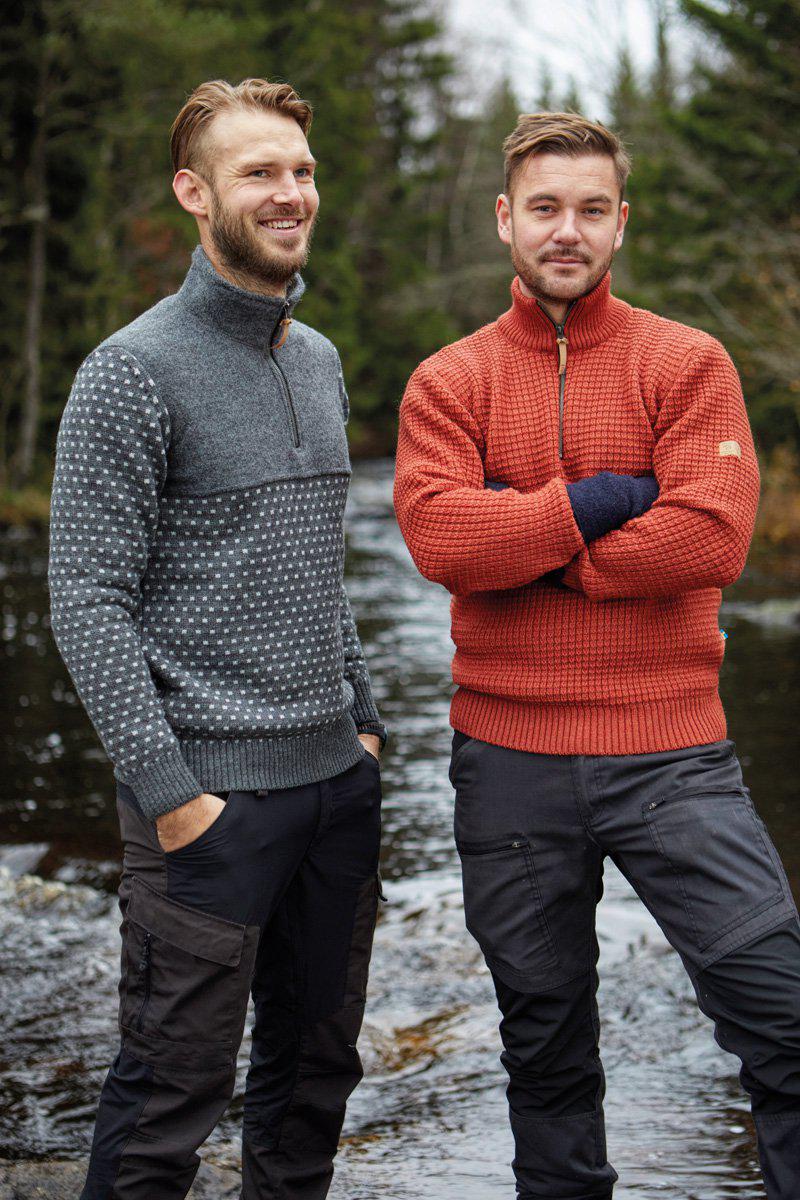 Ivanhoe of Sweden Moritz Half Zip-Red Clay Wolljacke im Camp4 kaufen