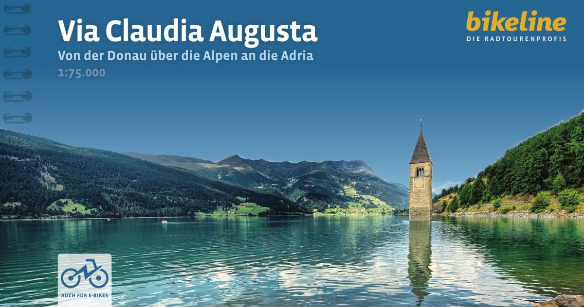 bikeline Via Claudia Augusta Radkarten / Radtourenbuch im Camp4 kaufen